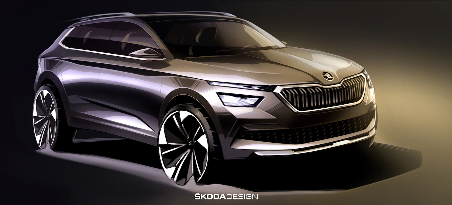 Sketches of upcoming Skoda Kamiq released - Car Keys
